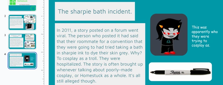 so my teacher gave us the power to do a presentation about anything we ...