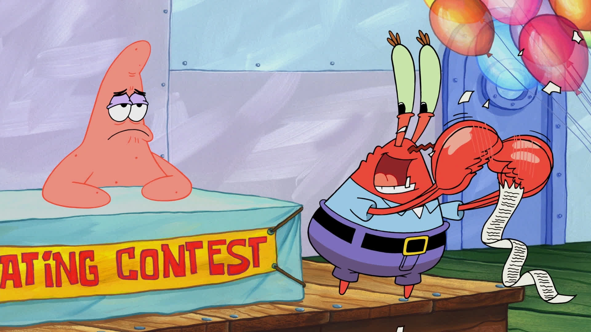 Mr. Krab becoming less Cheap | Fandom