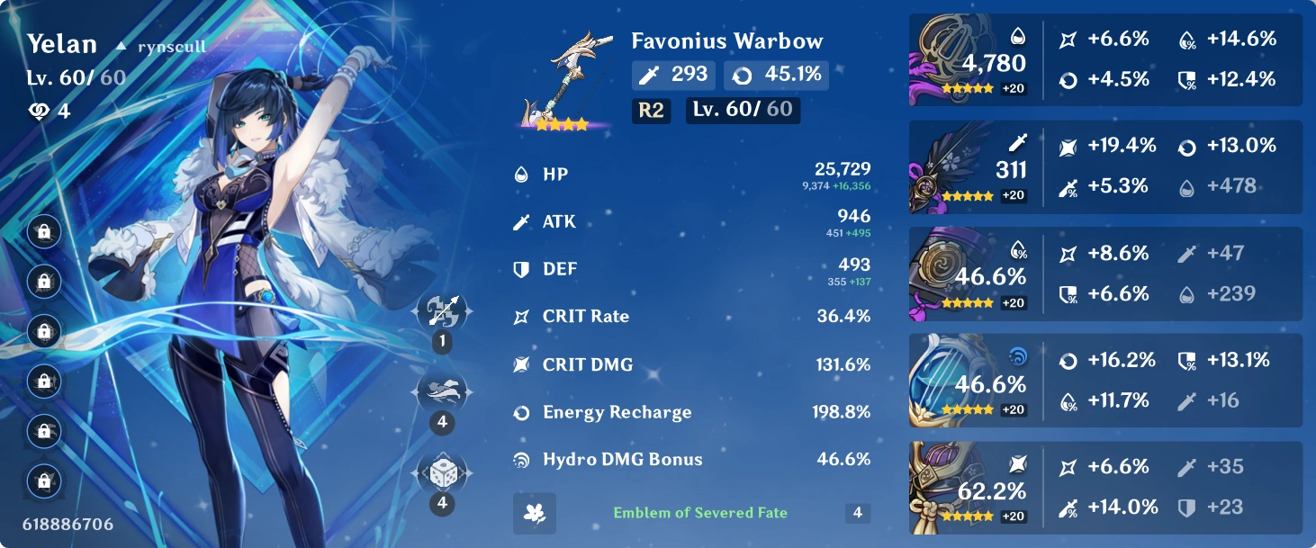 roast my yelan build (f2p and yes i know she's underleveled) | Fandom