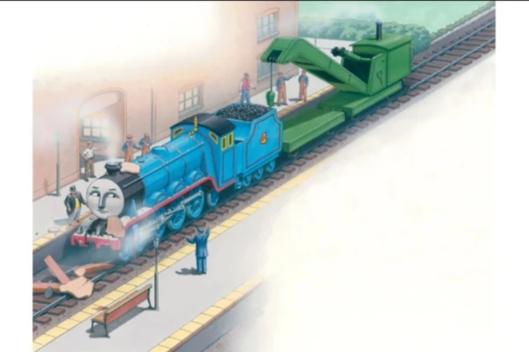 And soon Thomas made his way with the breakdown train to Gordon... | Fandom