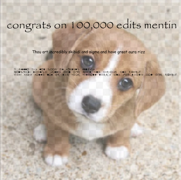 better late than never ig, thank you mentin | Fandom