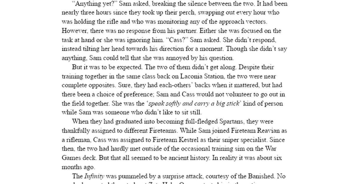 Halo: Gladius --- A Halo Infinite Story I came up with and am currently ...