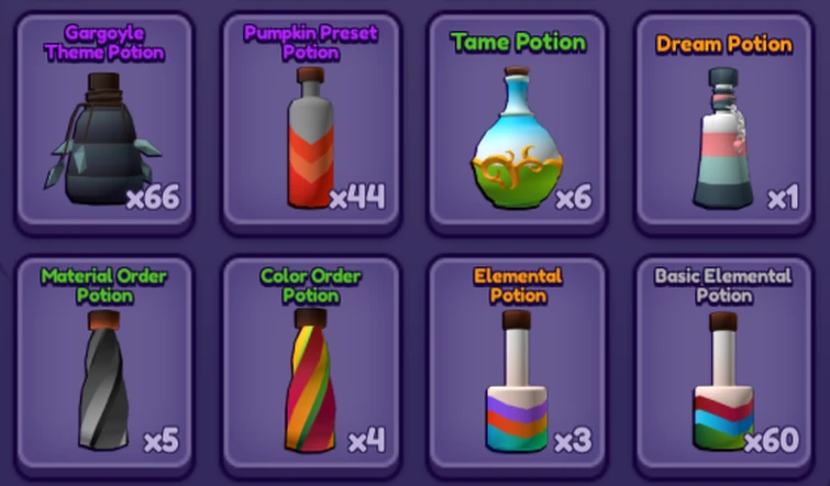 LF: P/S/T material potions [Maybe orders as well] + mutation potion. | Fandom