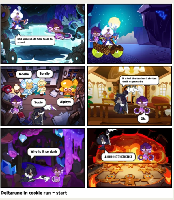 Deltarune in cookie run comic - start | Fandom