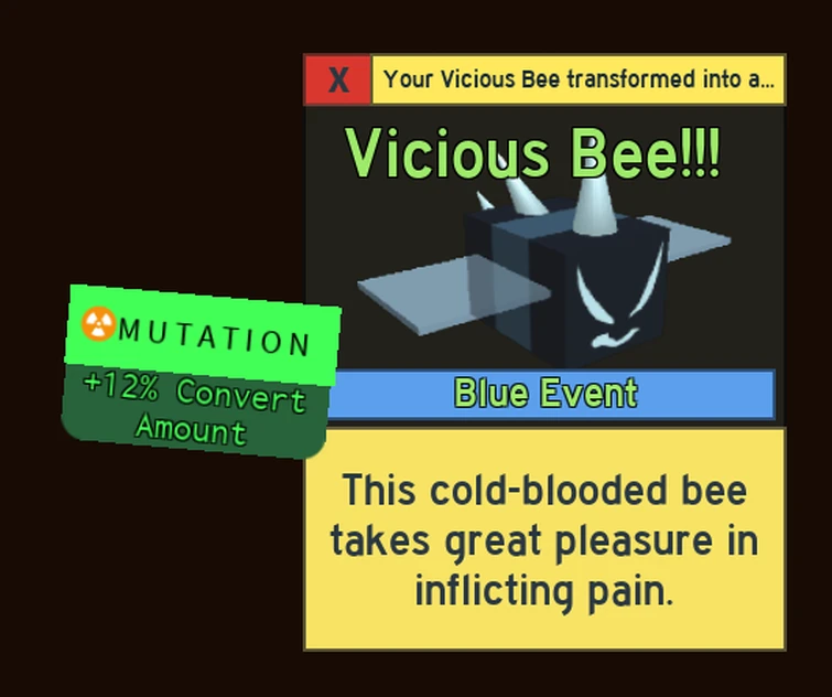 out of ALL the mutations on a VICIOUS BEE.. | Fandom