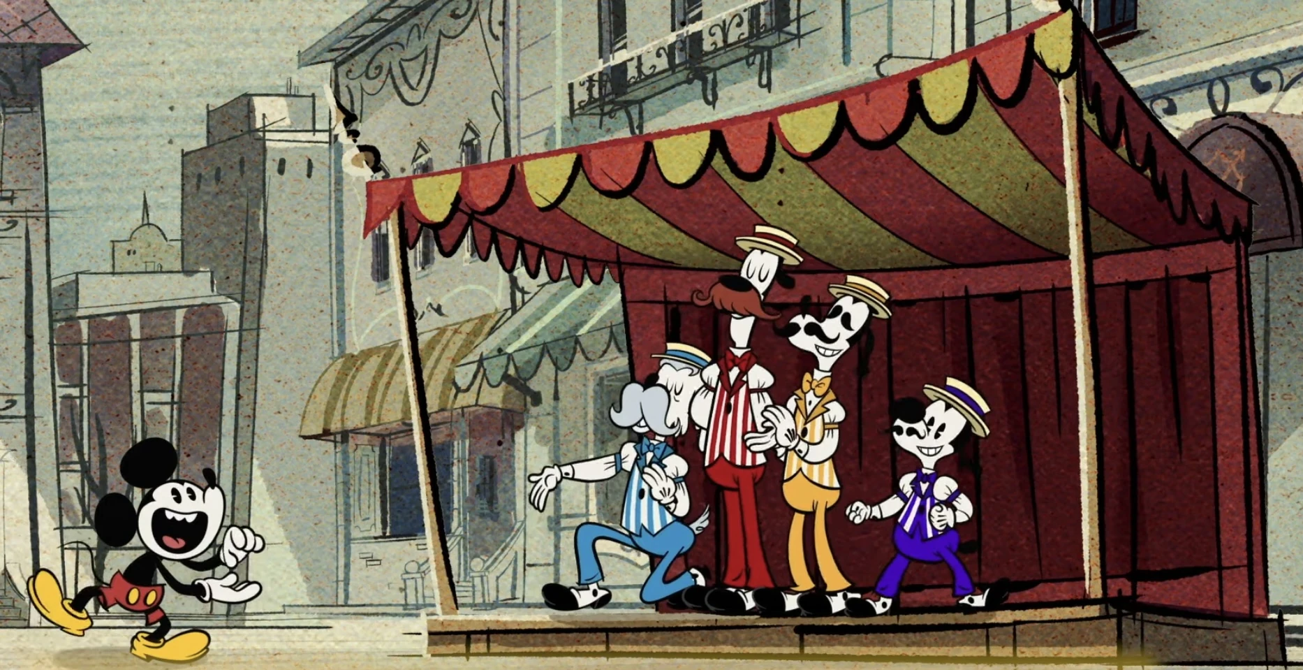 What were the Dapper Dans singing in I Heart Mickey? | Fandom