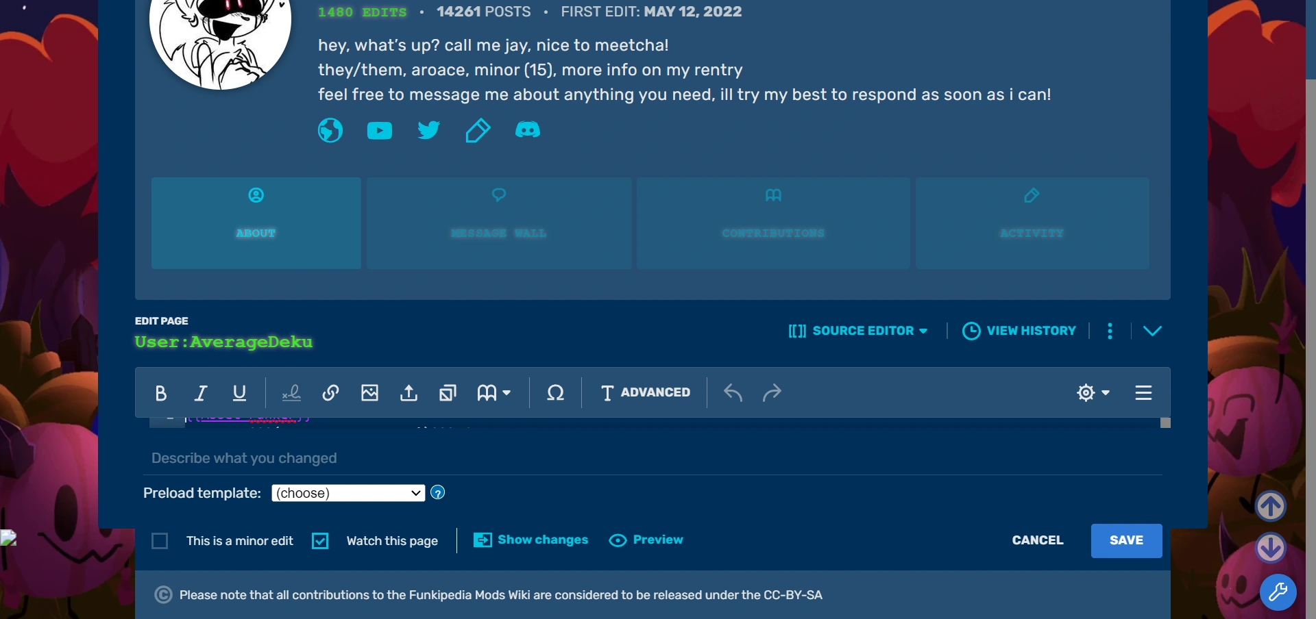 "fandom editing is easy and not at all broken in the slightest" | Fandom