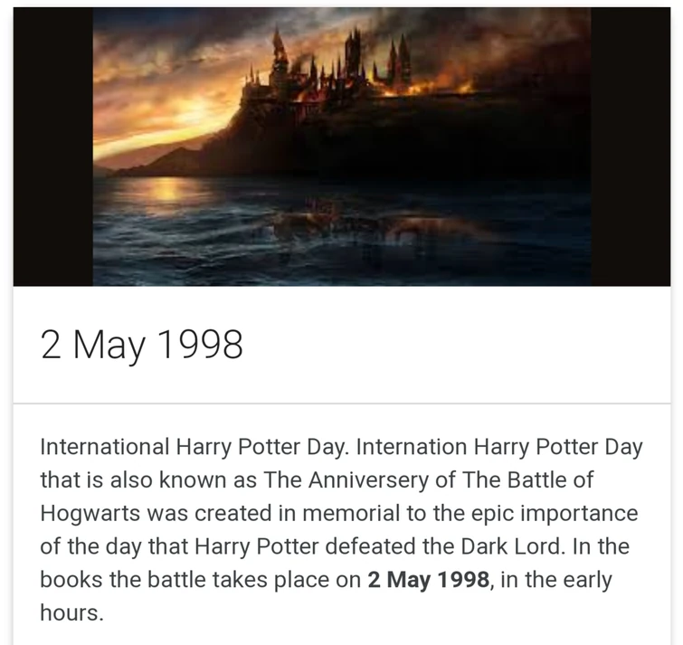 Happy International Harry Potter Day. | Fandom