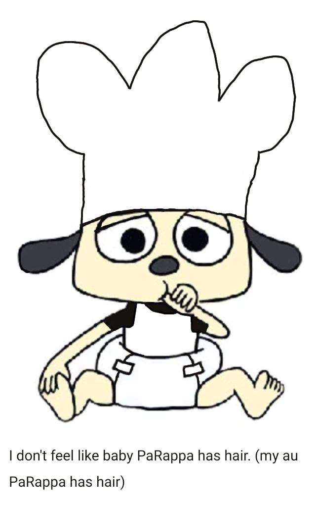 Baby PaRappa in Peppino outfit | Fandom