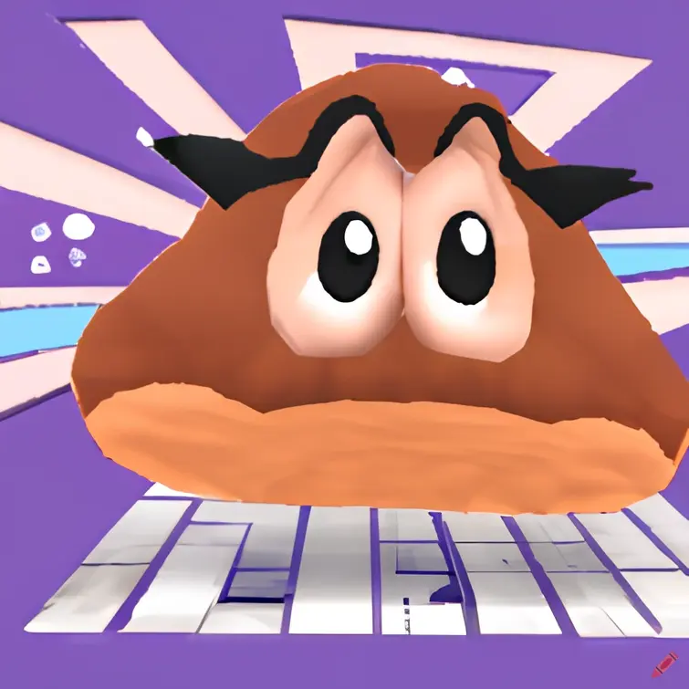 So i ask them to make mario stomping on a goomba in 64 style | Fandom