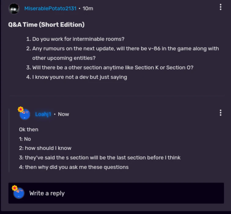 idk why he asked me these questions | Fandom