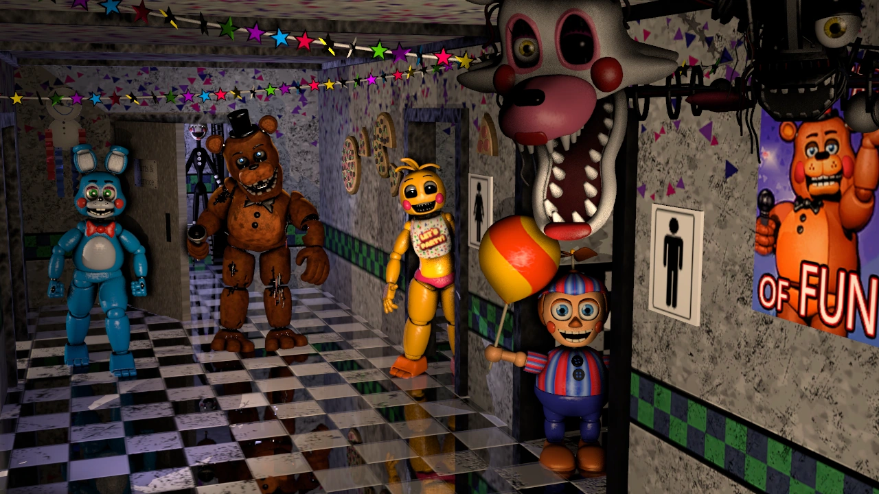 Made a Brand New Fnaf 2 Poster on SFM. What do you think? :) | Fandom