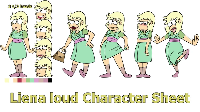 Liena Loud Character Sheet, Art by Darkleydoesart on DeviantArt | Fandom