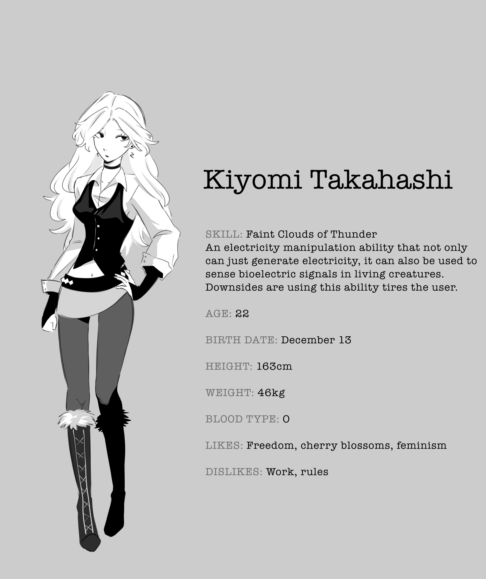 y’know those character pages in the mangas? welllll i made one for kiyo! ( ´ ` ) | Fandom