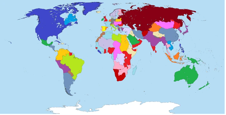 Map of the World in my Alt history | Fandom