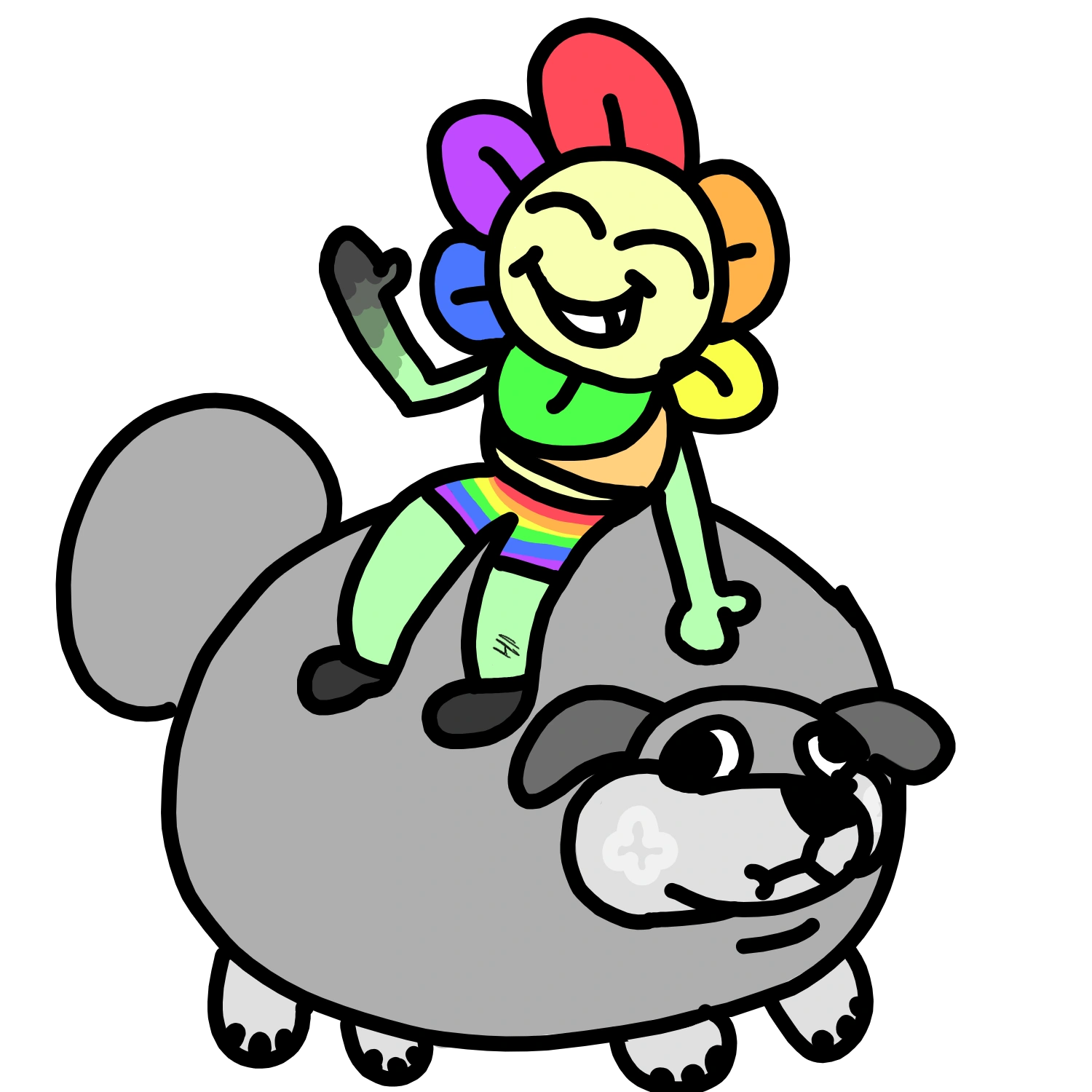 flower with a wig and big mac inhaler | Fandom