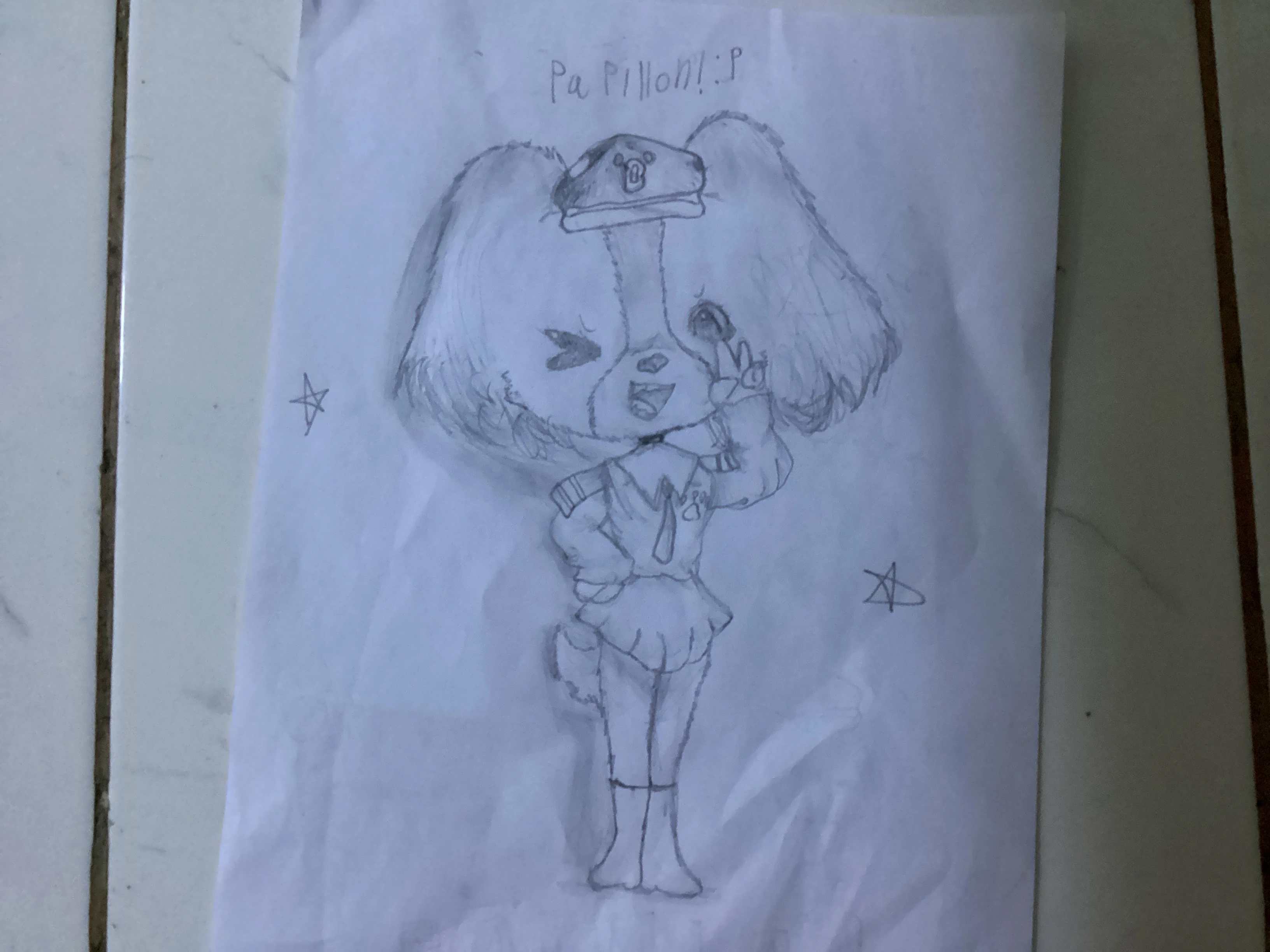 sheriff papillon fanart i did on paper uwu | Fandom