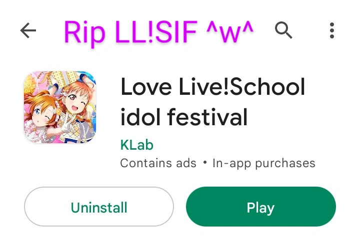 Rip LLSIF... | Fandom