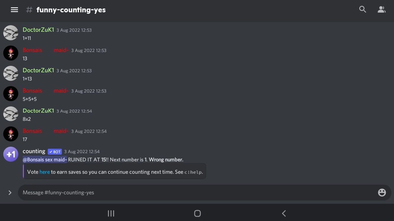 Counting bot does math | Fandom