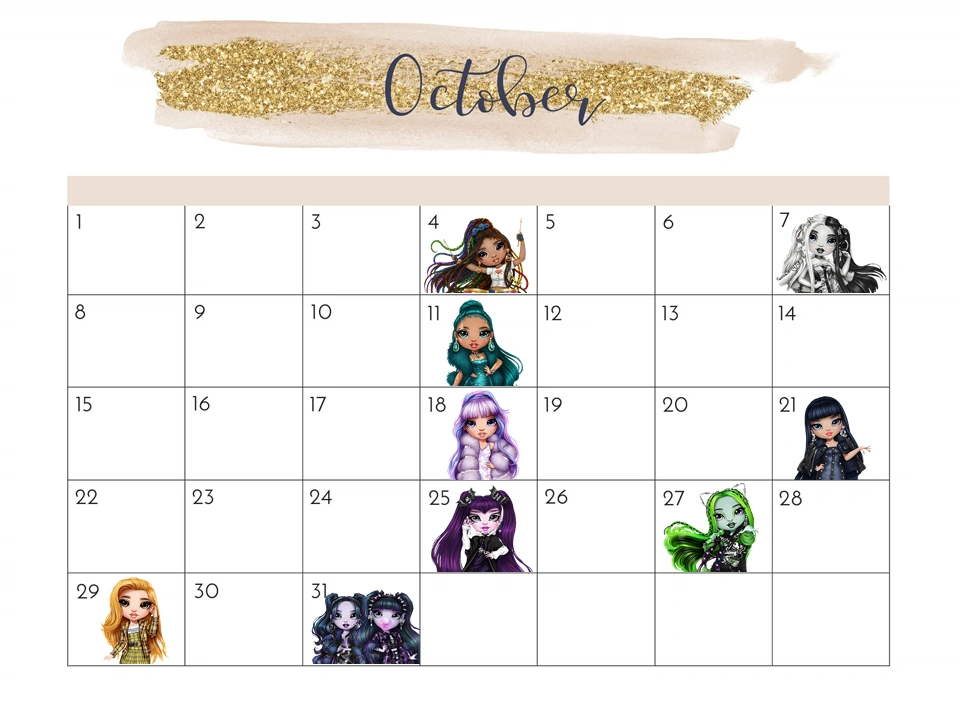 Birthday Calendar: October | Fandom