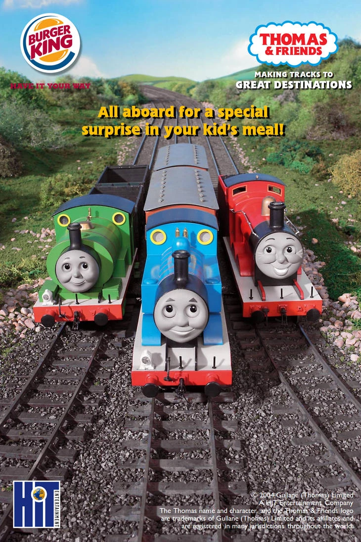 What if Thomas & Friends was promoted for Burger King? | Fandom