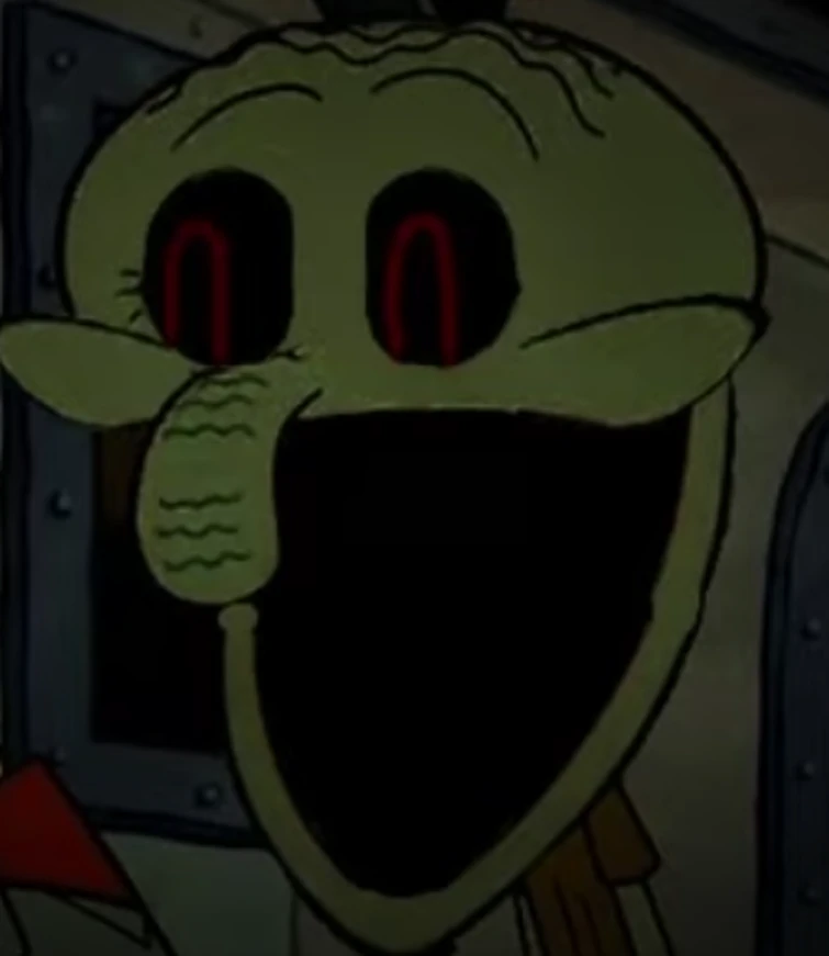 Scary Squidward Face