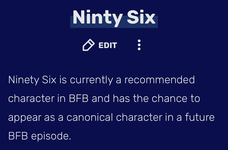 ninety six............. | Fandom