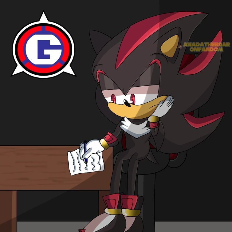 Art (Shadow doing G.U.N. paperwork xD) | Fandom