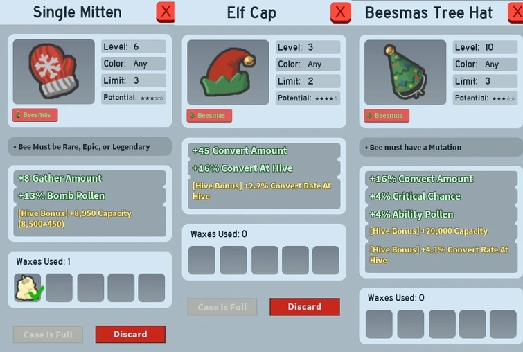 Trading some beequips & stickers | Fandom