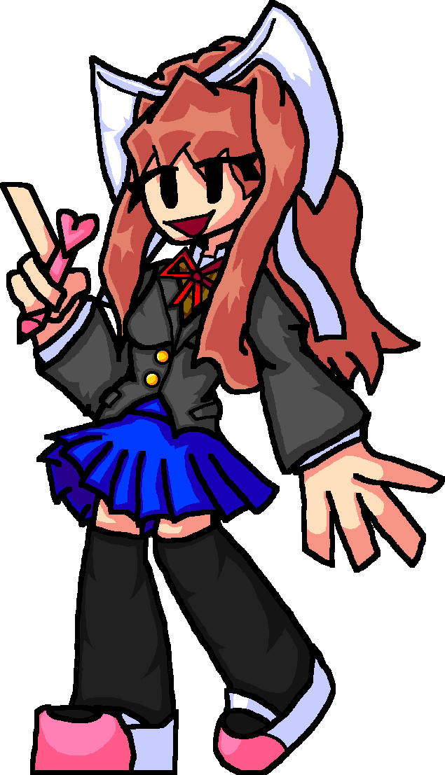 I drew Monika (also, I'll be making my definitive return) | Fandom