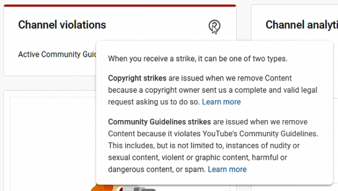 how to removed channel violations | Fandom