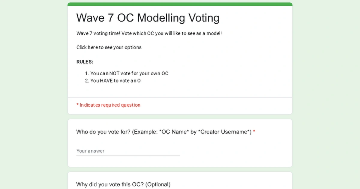 wave 7 voting time! | Fandom
