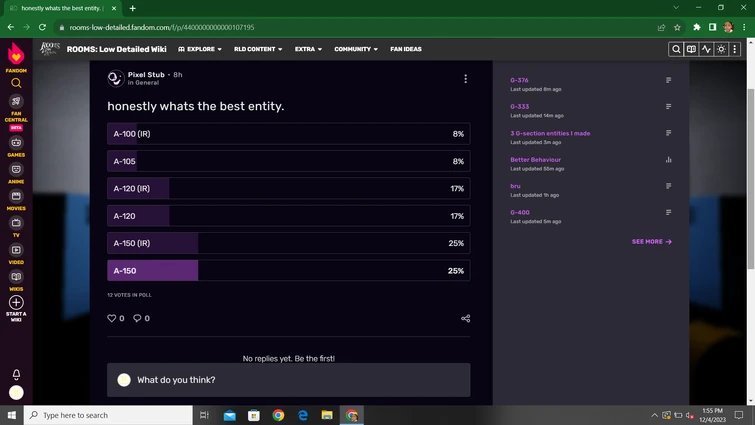 honestly whats the best entity. | Fandom