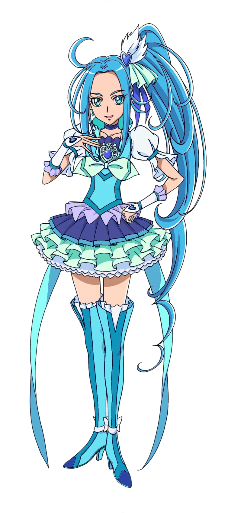 Cure Beat/Cure Fontaine color swap | Fandom