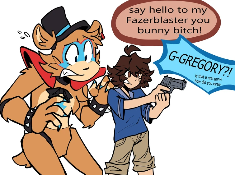 Gregory has upgraded his fazerblaster. | Fandom