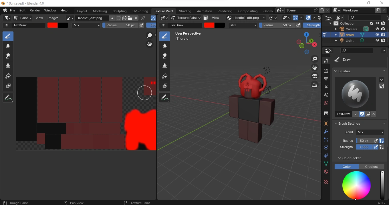 first droid in blender! | Fandom