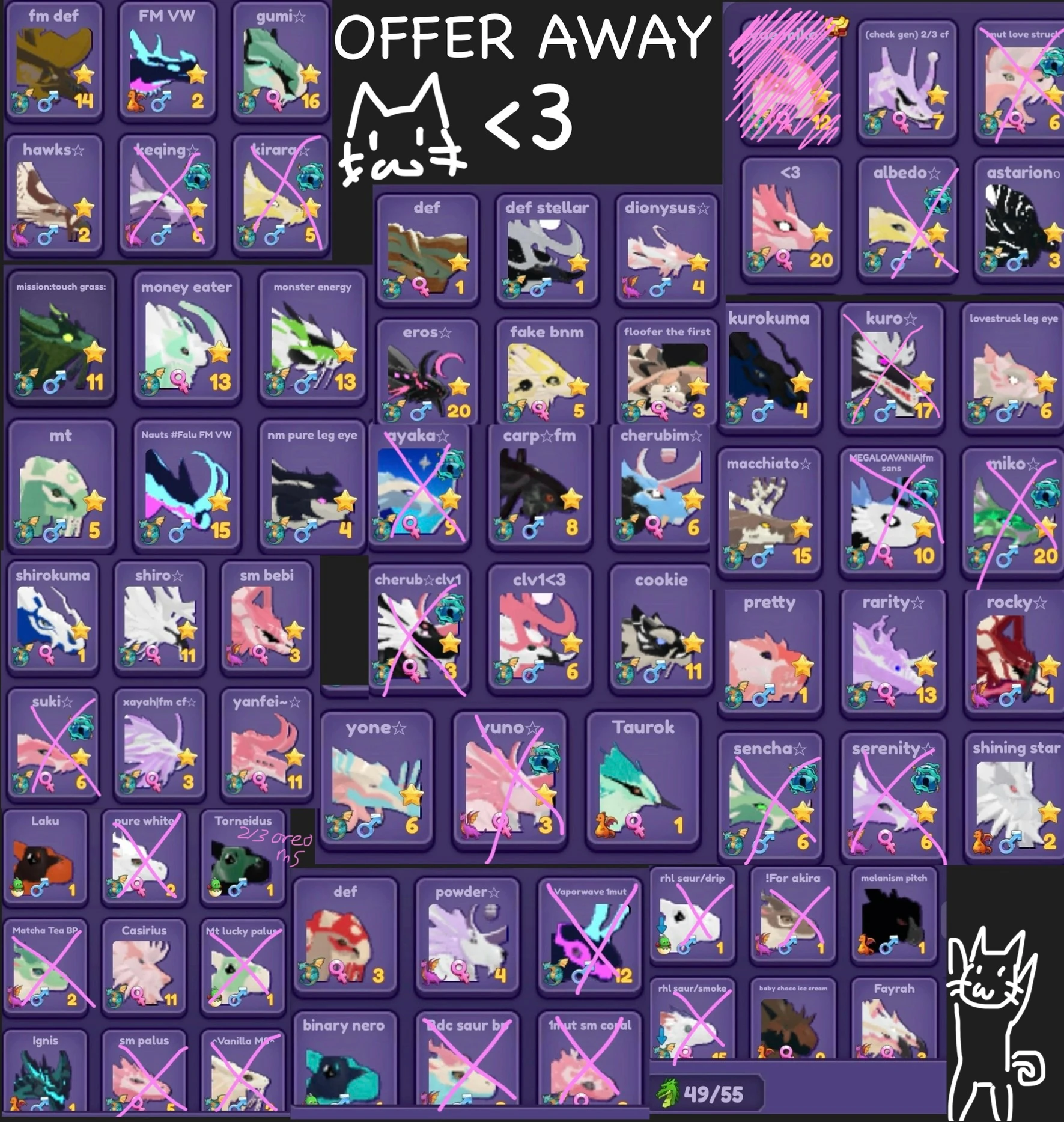 taking offers on a bunch of stuff/swapping | Fandom