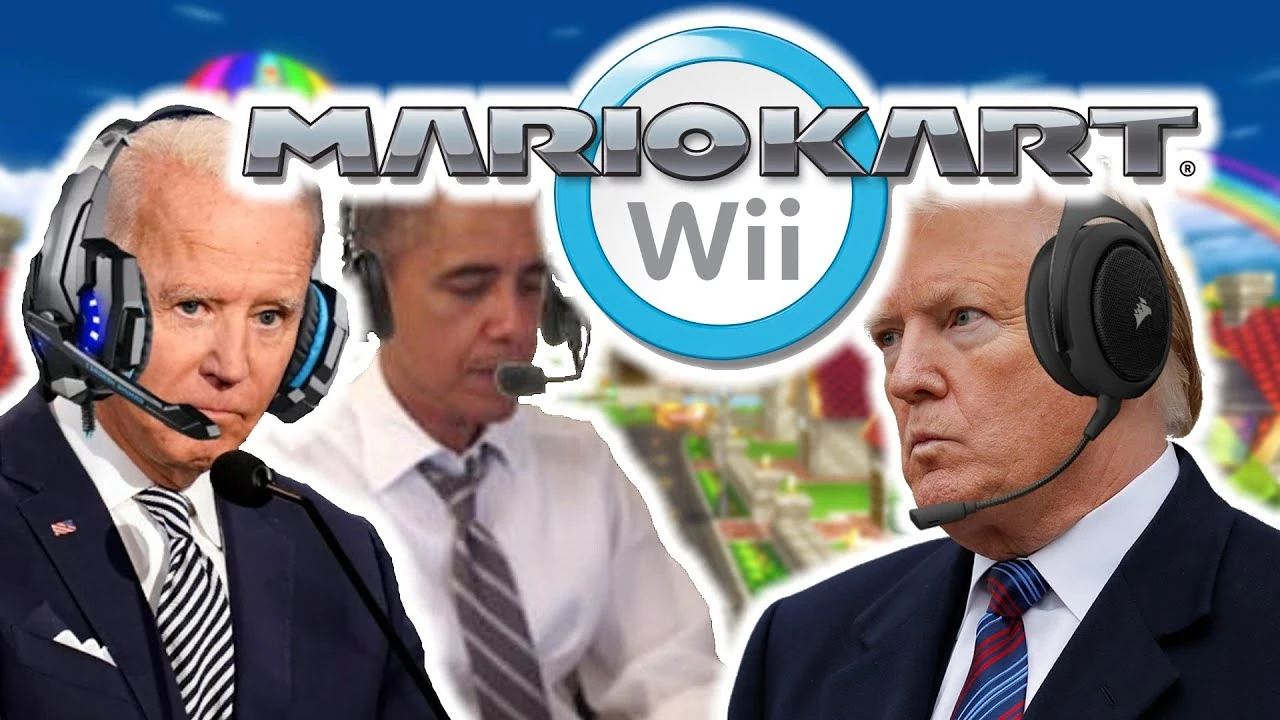 US Presidents Play Wii Sports and Wii Mario Kart, Super Smash Bros ...