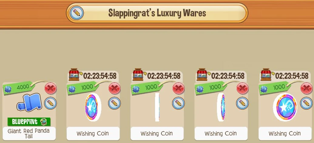 wish coins + red panda tail bp fs | Fandom