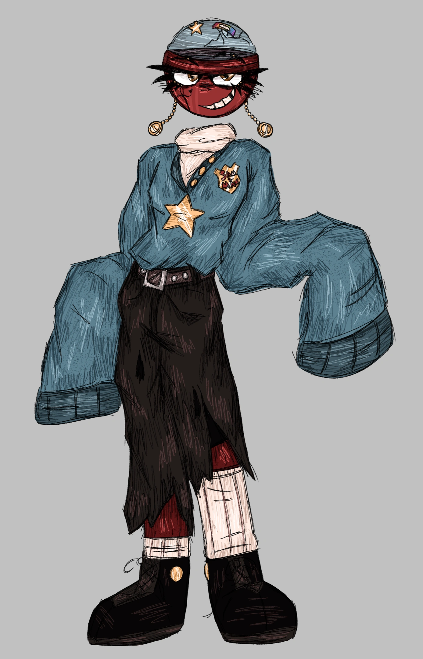 Gigi and Sparkling Snow Glisten, though I draw his face a bit different ...