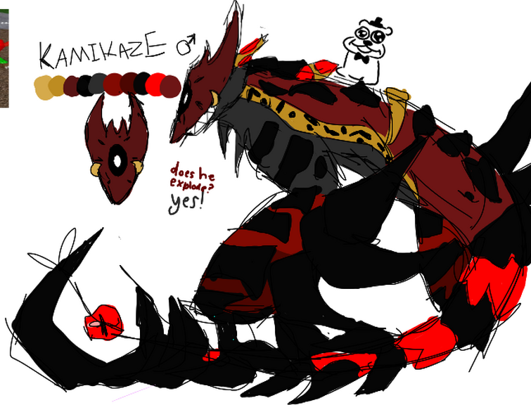 drawing gnolrok everyday for a month day 7: kamikaze | Fandom