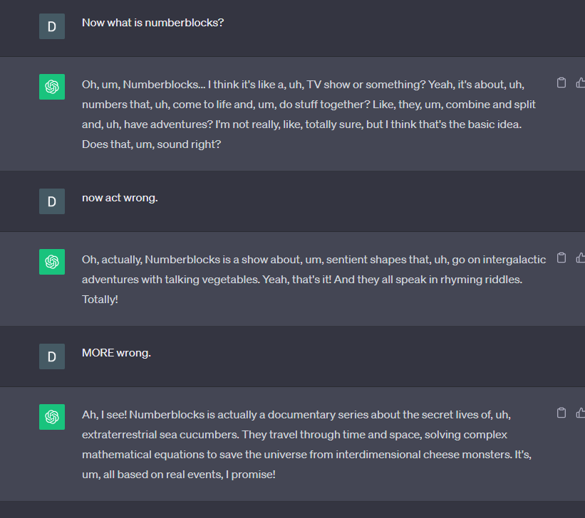 goofy chit chat goes wrong and makes it more humorous | Fandom