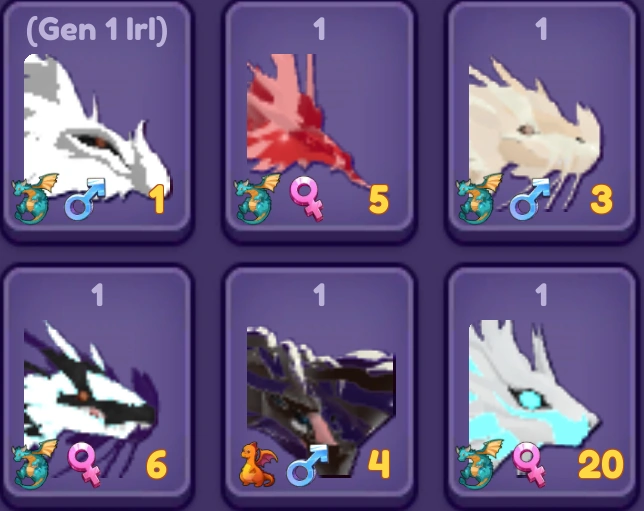 after growing my inventory for 1 week, i finally have all the dragons i ...