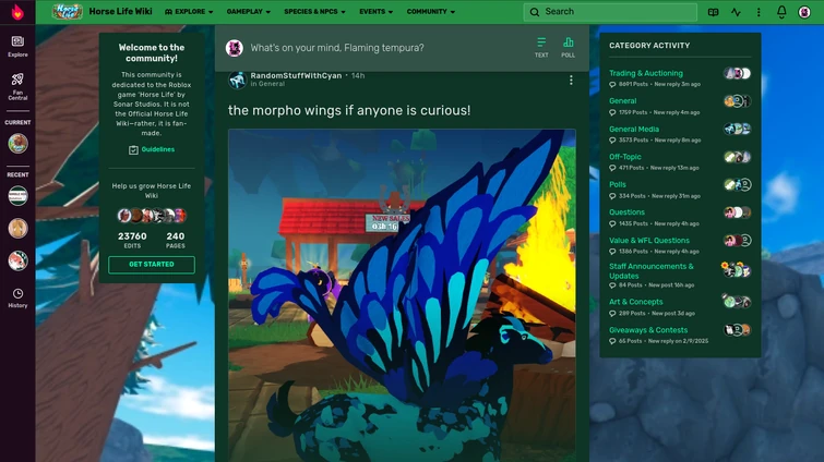 How look wings from Morpho Wing Potion? | Fandom