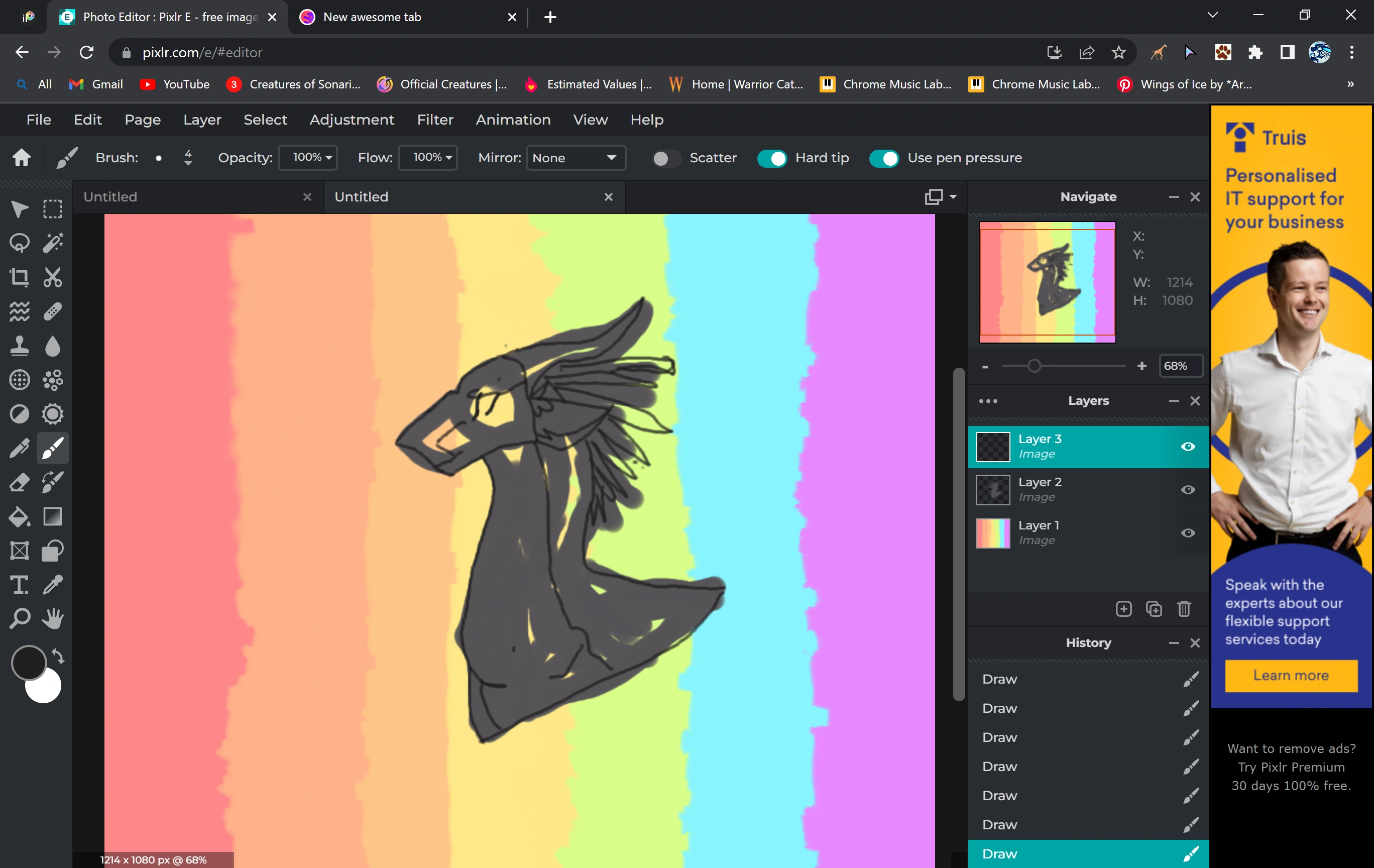 wip, i hardly ever do digital art. | Fandom