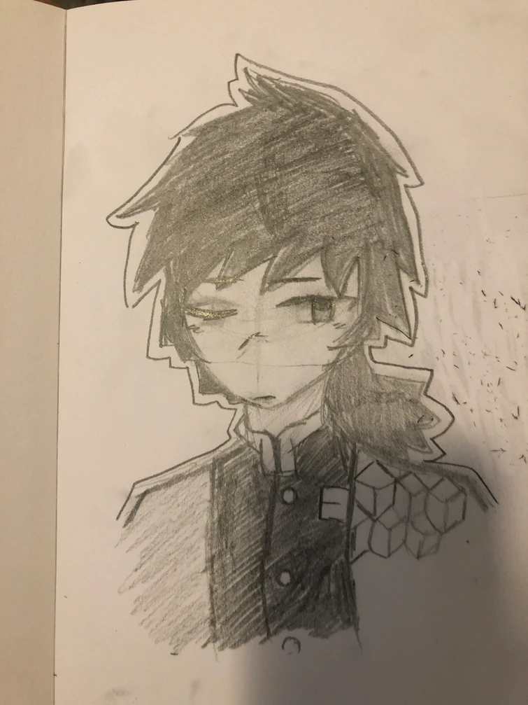 aaaaah rushed giyuu drawing- | Fandom