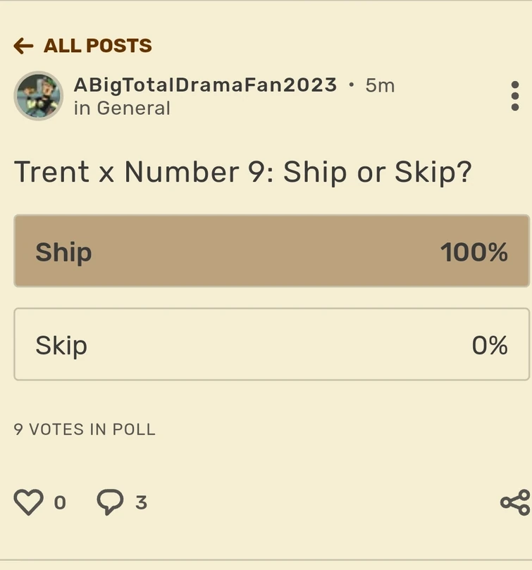 Trent x Number 9: Ship or Skip? | Fandom