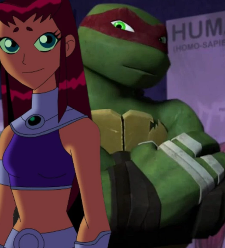 Raphael (TMNT 2012) and Starfire (Teen Titans) | Fandom