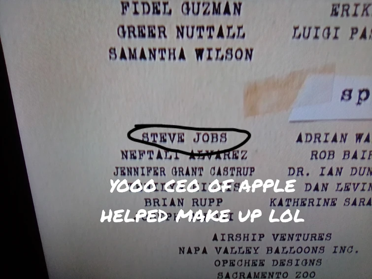 steve jobs in up end credits | Fandom
