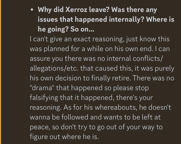 Why did xerroz leave item asylum? | Fandom